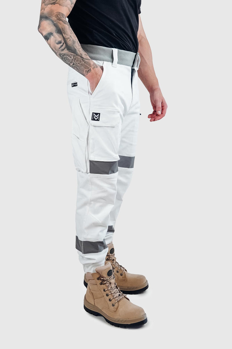 Slim Fit Workwear Chino White | Nighthawk – NIGHTHAWK